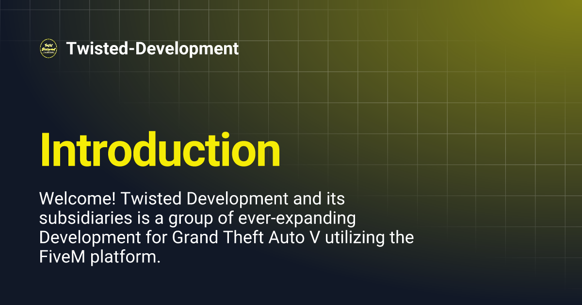 Introduction | Twisted-Development Introduction | Twisted-Development