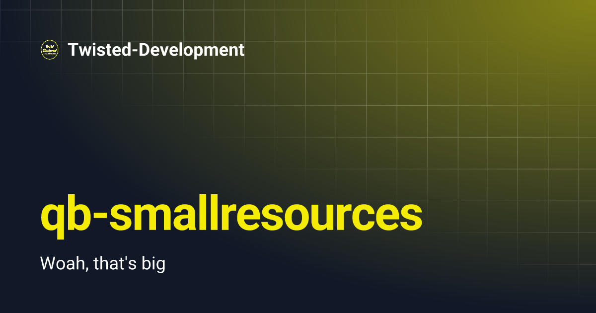 qb-smallresources | Twisted-Development qb-smallresources | Twisted-Development