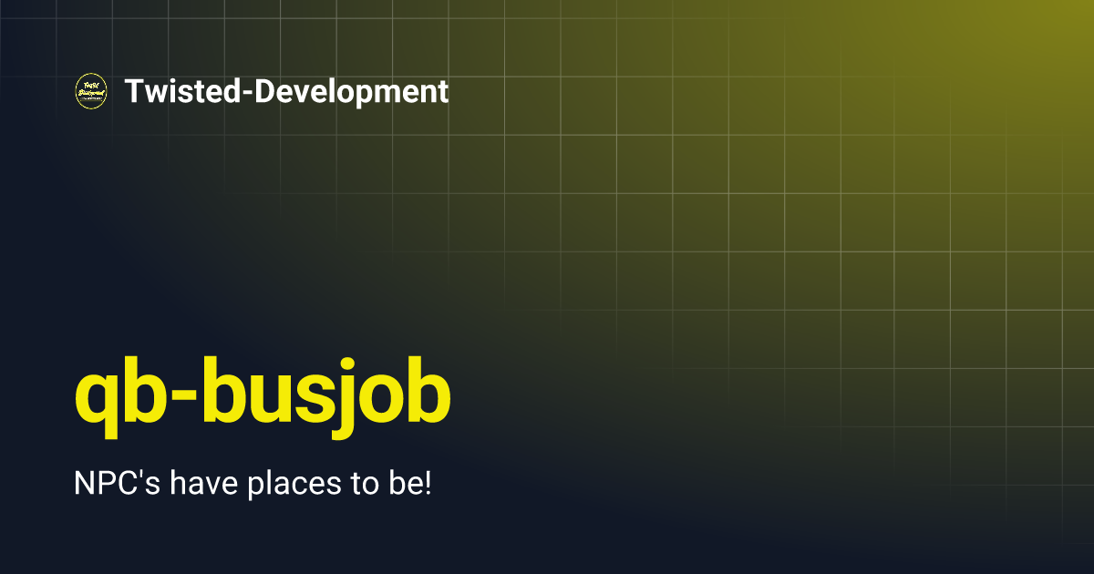 qb-busjob | Twisted-Development qb-busjob | Twisted-Development